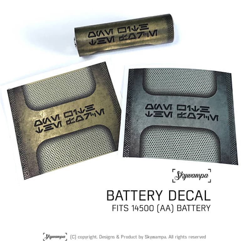 Battery Wrap Decal/sticker Mesh Design Chrome Silver or | Etsy