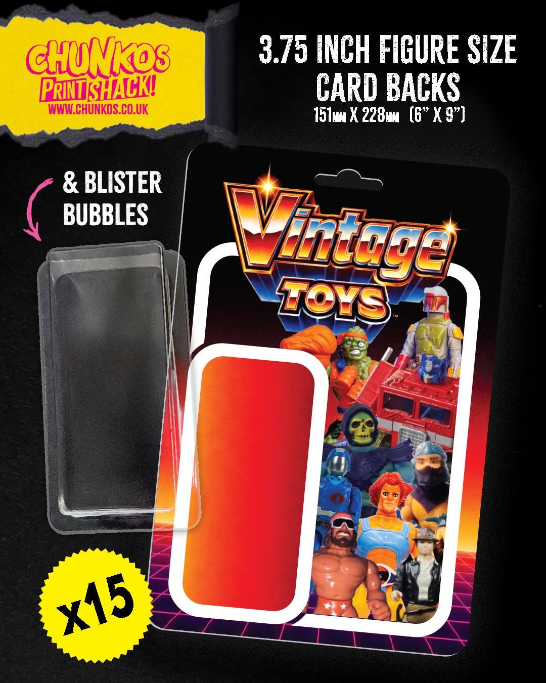 Custom 3.75" Action Figure Card Back – Vintage Kenner Style - Etsy