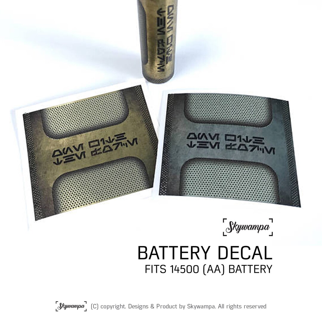 Battery Wrap Decal/sticker Mesh Design Chrome Silver or Gold Made to ...