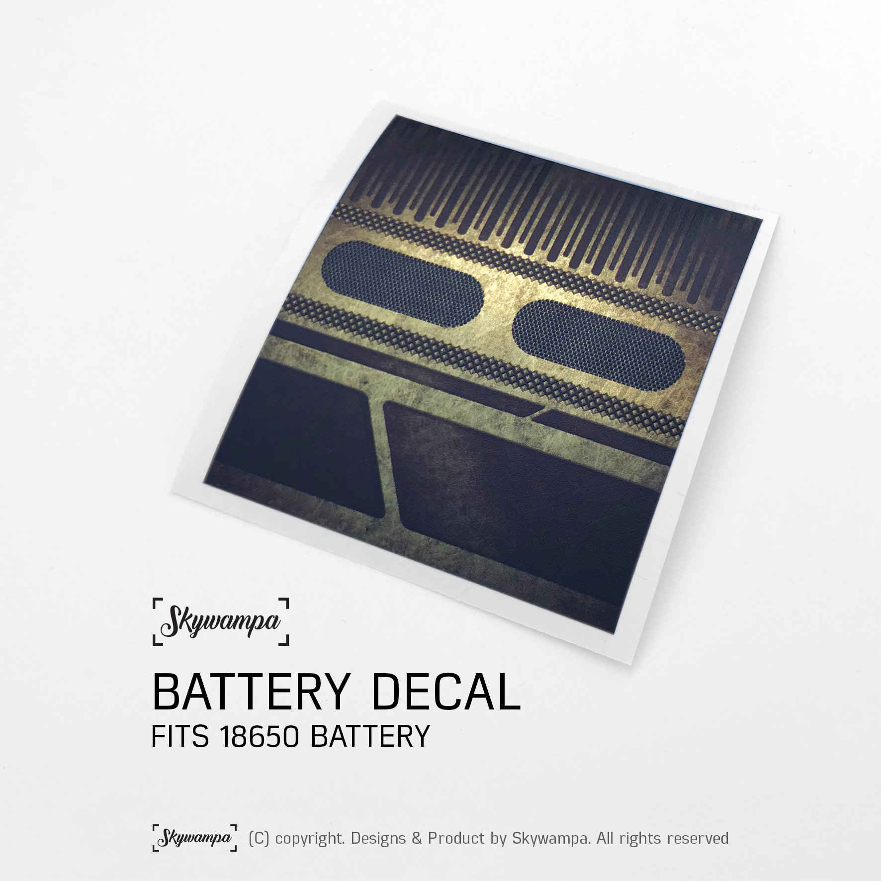 18650 Battery Wrap Decal Sticker Resistance Power Cell - Etsy