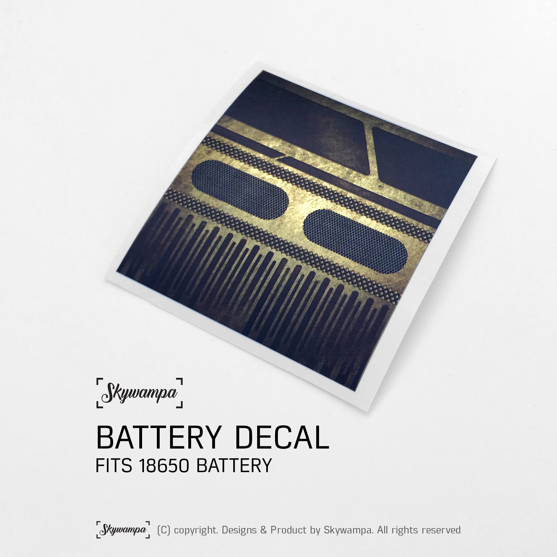 18650 Battery Wrap Decal Sticker Resistance Power Cell - Etsy