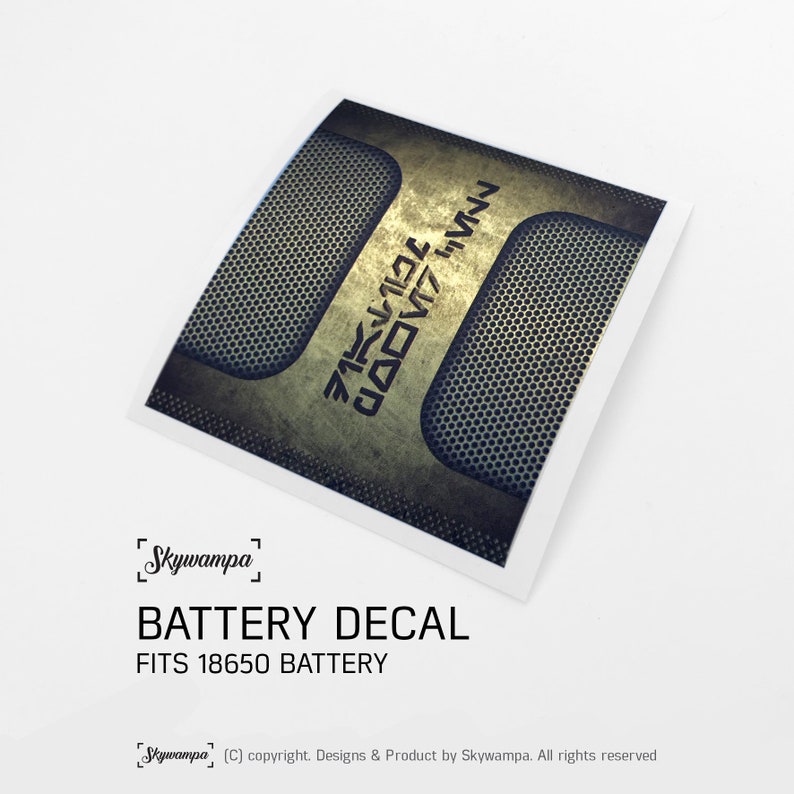 Diatium Power Cell Battery Wrap Decal Sticker Made to Fit | Etsy