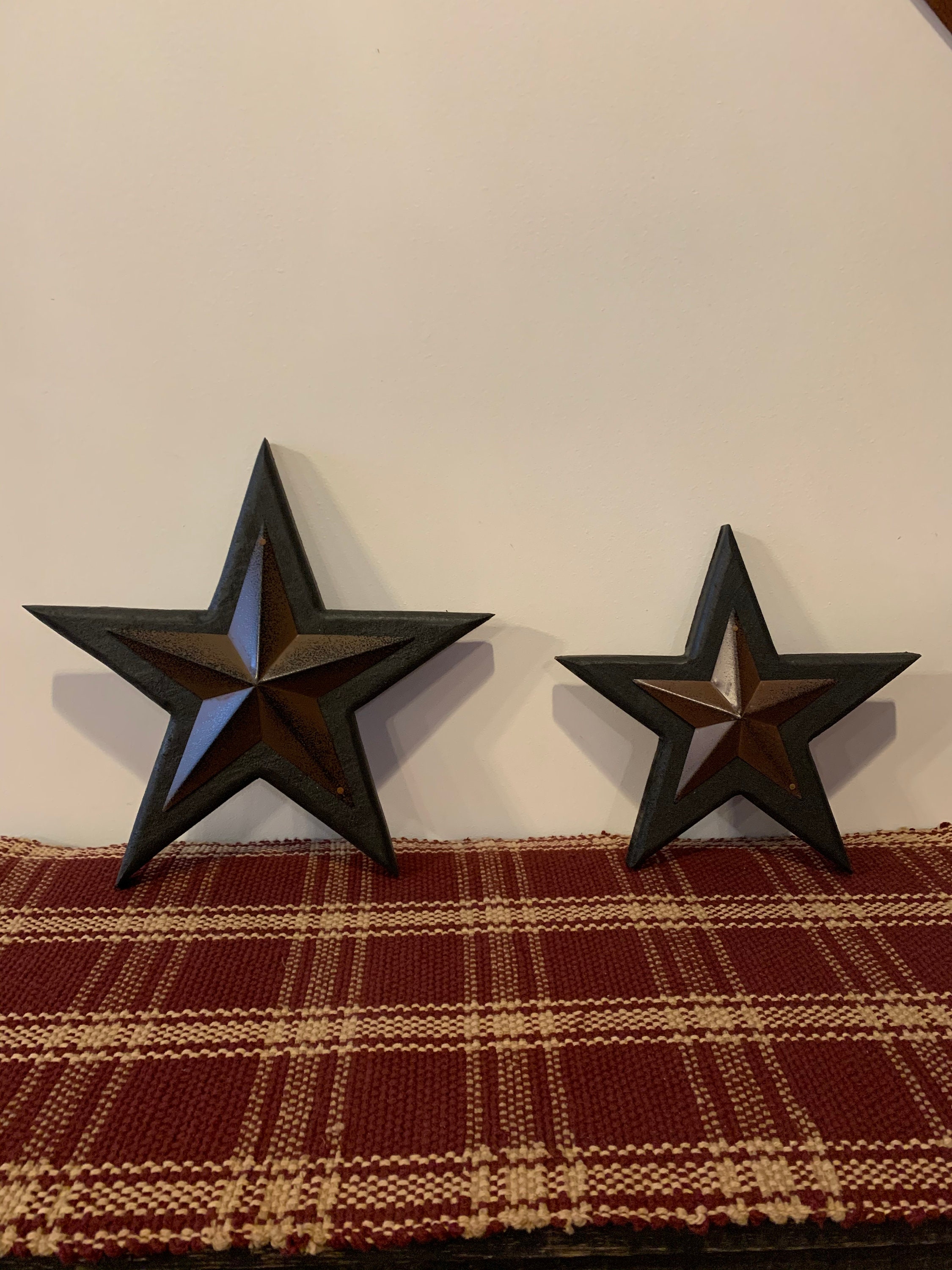 Wood Star 9 1/2 Inch Farmhouse Primitive Wall Decor Home Decor Home and ...