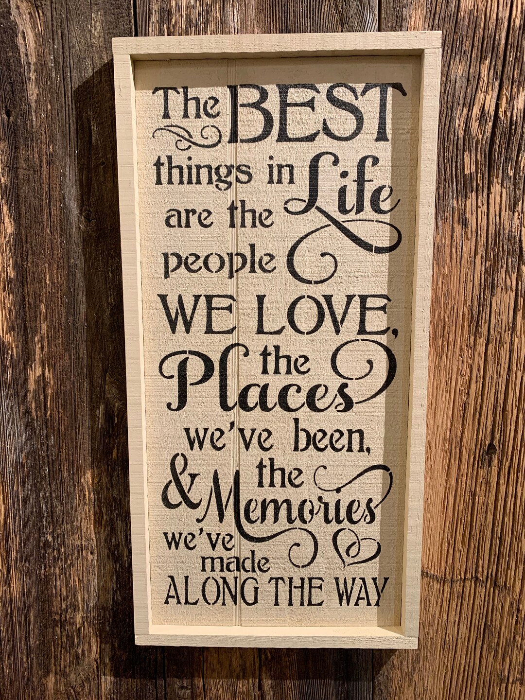 Sign Wood Primitive Wall Home Decor, Farmhouse Sign , Stenciled Rustic ...