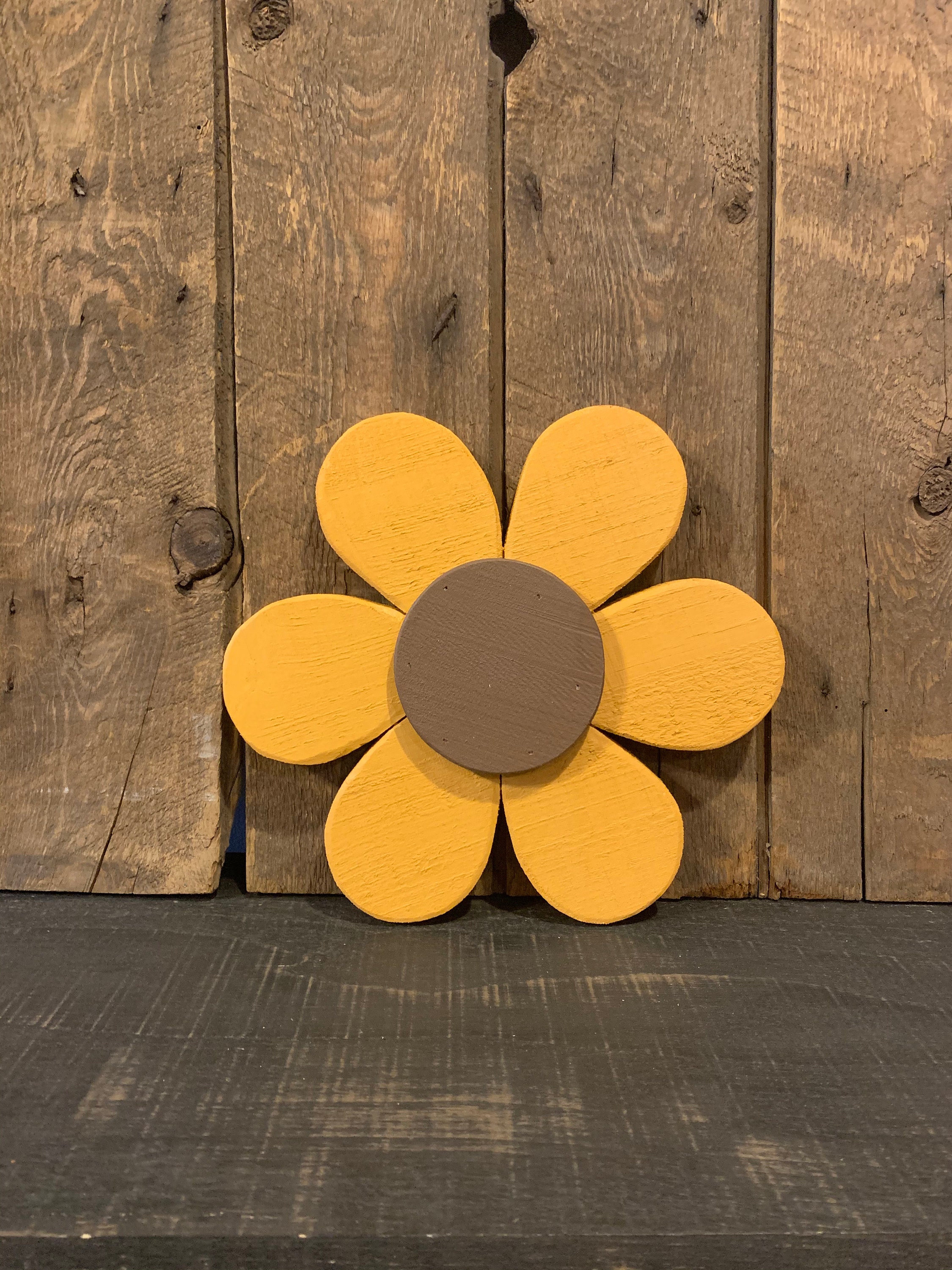 Wood Flower for Wall Barn Door Front Door Garden Shed Accent | Etsy