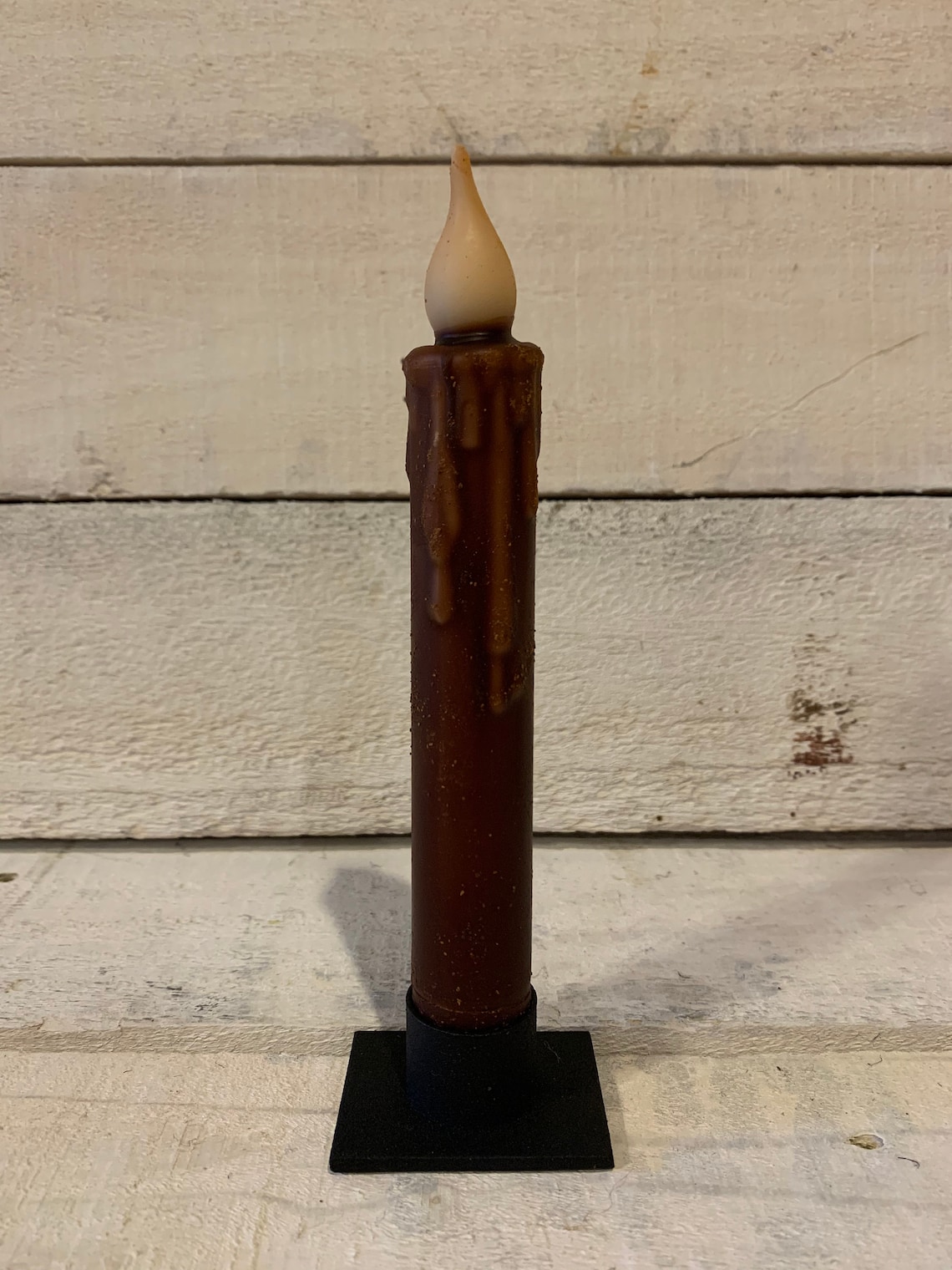 Timer Taper Candle Wax Dipped Primitive Farmhouse Home Decor Flickering ...