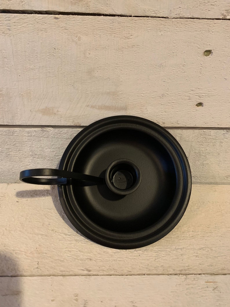 Taper Candle Holder Pan with Handle Metal Craft Supply | Etsy