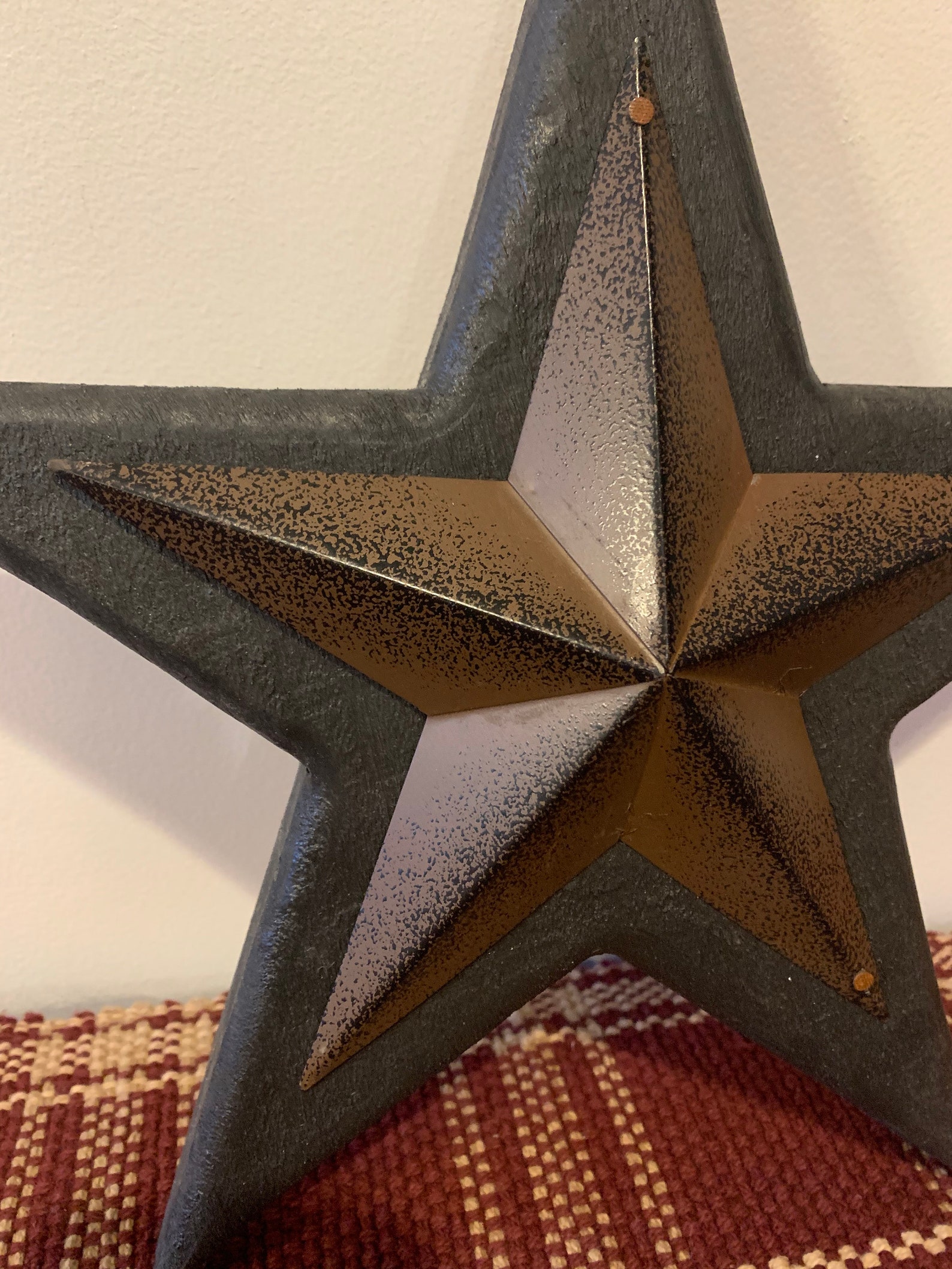 Wood Star 9 1/2 Inch Farmhouse Primitive Wall Decor Home Decor Home and ...