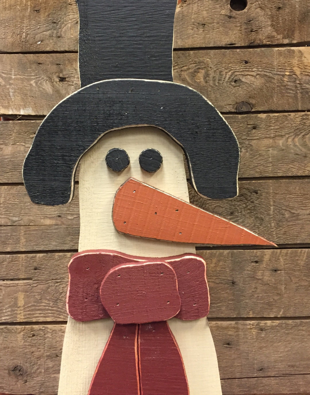 Primitive Hanging Snowman - Etsy