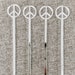 Peace Sign Drink Stirrer,peace,swizzle Sticks,drink Stirrer,cocktail ...