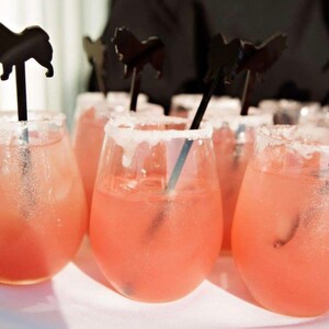 Custom Dog Silhouette Swizzle Stick,gift Ideas,personalized Gift,drink ...