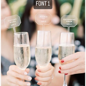 Personalized Drink Stirrers,name Drink Markers,luxury Wedding,wedding ...