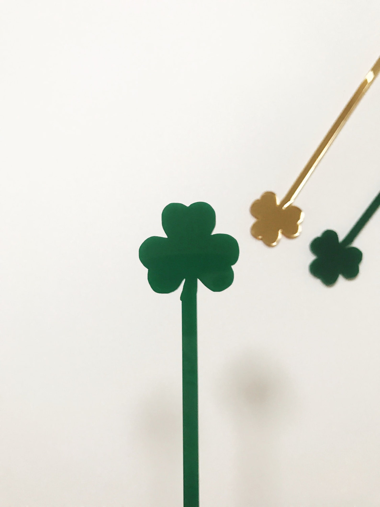 Four Leaf Clover Drink Stirrer,st Patty's Day Stir Stick,bar,swizzle ...