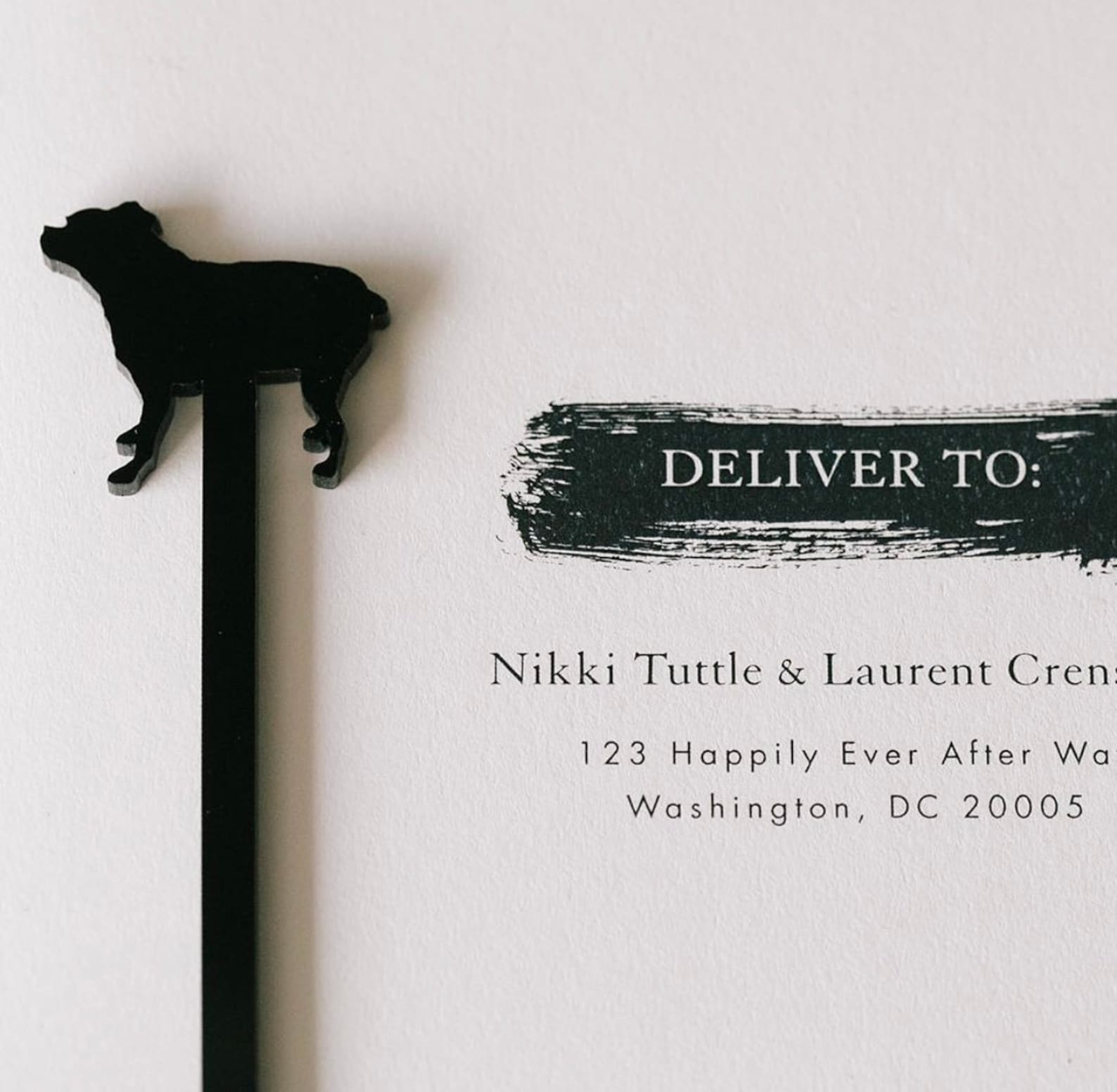 Custom Dog Silhouette Swizzle Stickgift Ideaspersonalized | Etsy