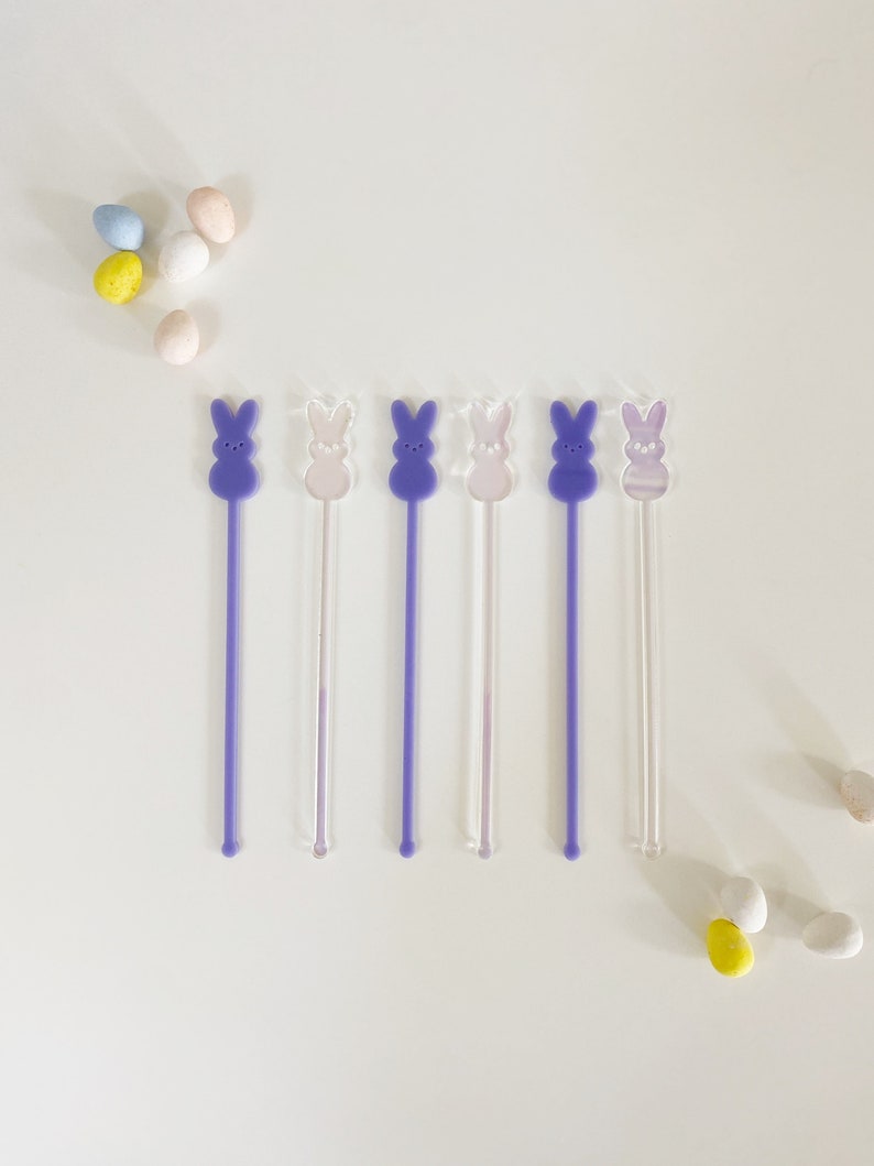 Easter Stir Sticks,peeps,bunny,drink Stirrer,rabbit,swizzle Sticks ...