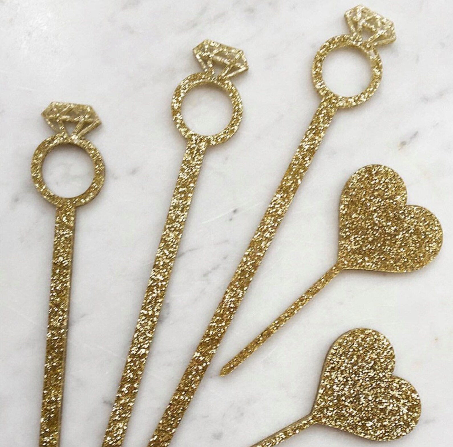 Diamond Ring Wedding Drink Stirrersstir Sticksperfect - Etsy