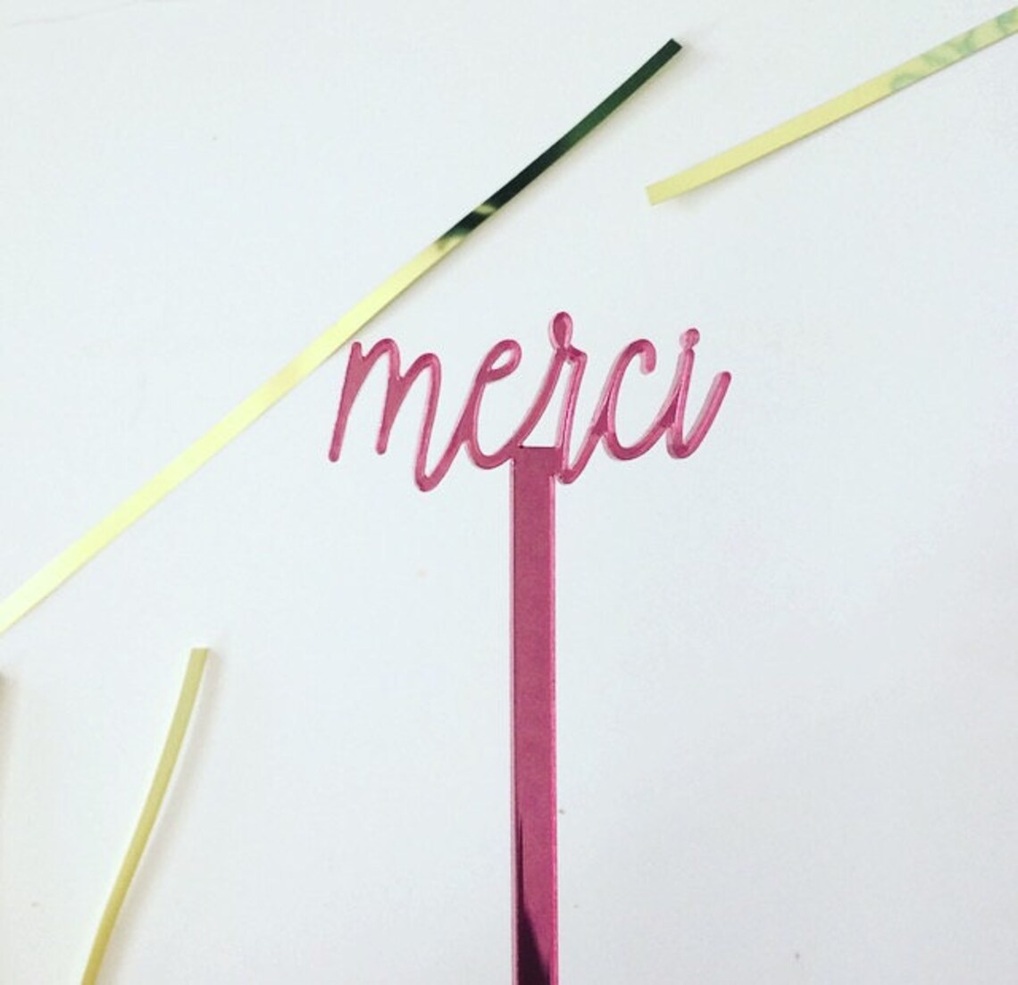 Merci Stirrerfrench Decorswizzle Sticksdrink | Etsy