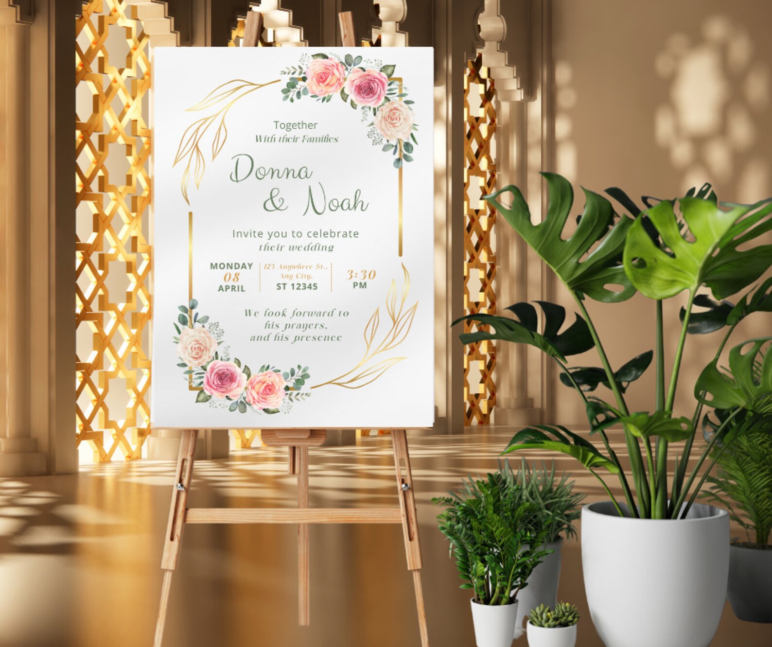 Wedding Welcome Sign, Welcome Poster, Printable Wedding Welcome Banner ...
