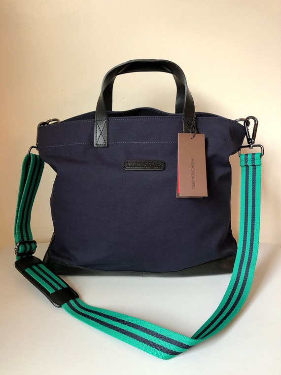 Baekgaard Tan Oliver Metro Tote Bag Canvas Leather NWT - Gem