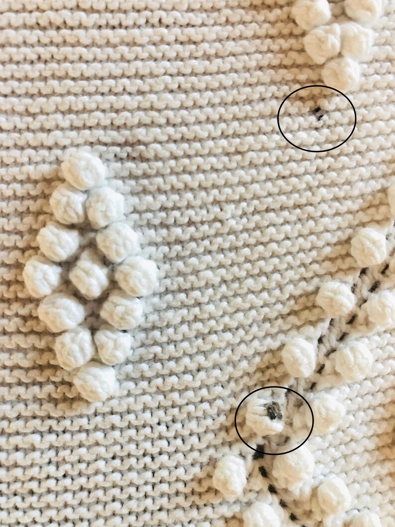 Antique Vintage CANDLEWICK Aran Knitted White All Cotton - Etsy
