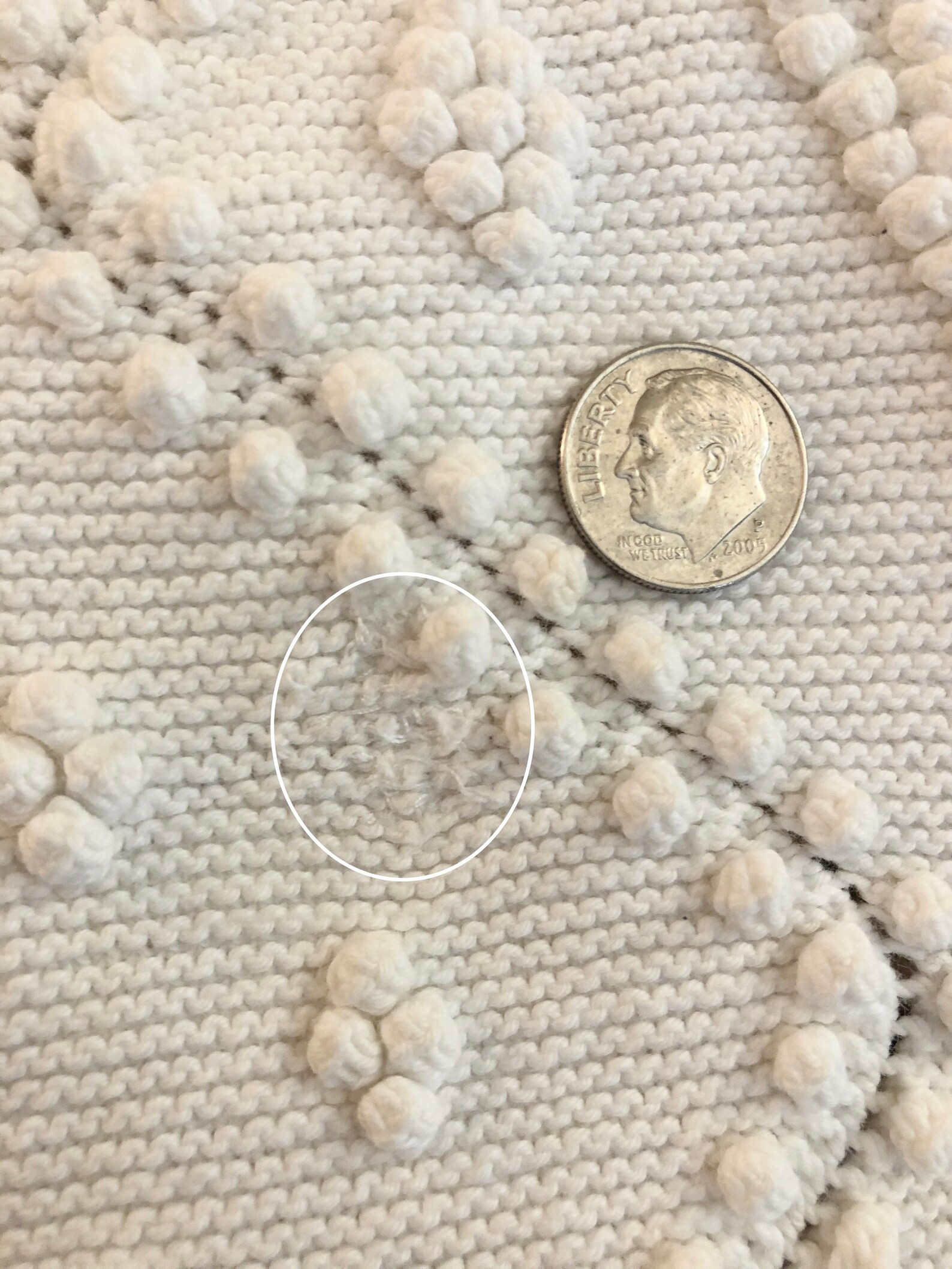 Antique Vintage CANDLEWICK Aran Knitted White All Cotton | Etsy