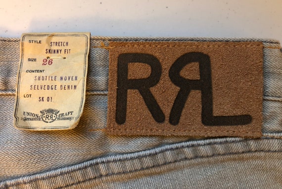 New Double RL Ralph Lauren RRL Selvedge Shuttle Woven Denim New Double RL Ralph Lauren RRL Selvedge Shuttle Woven Denim