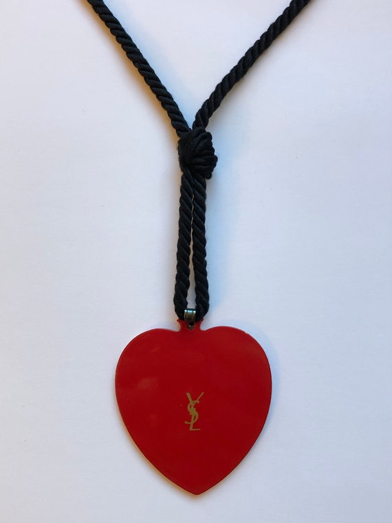 Yves St Laurent SNAKE HEART Love Enamel Pendant Neckl… - Gem