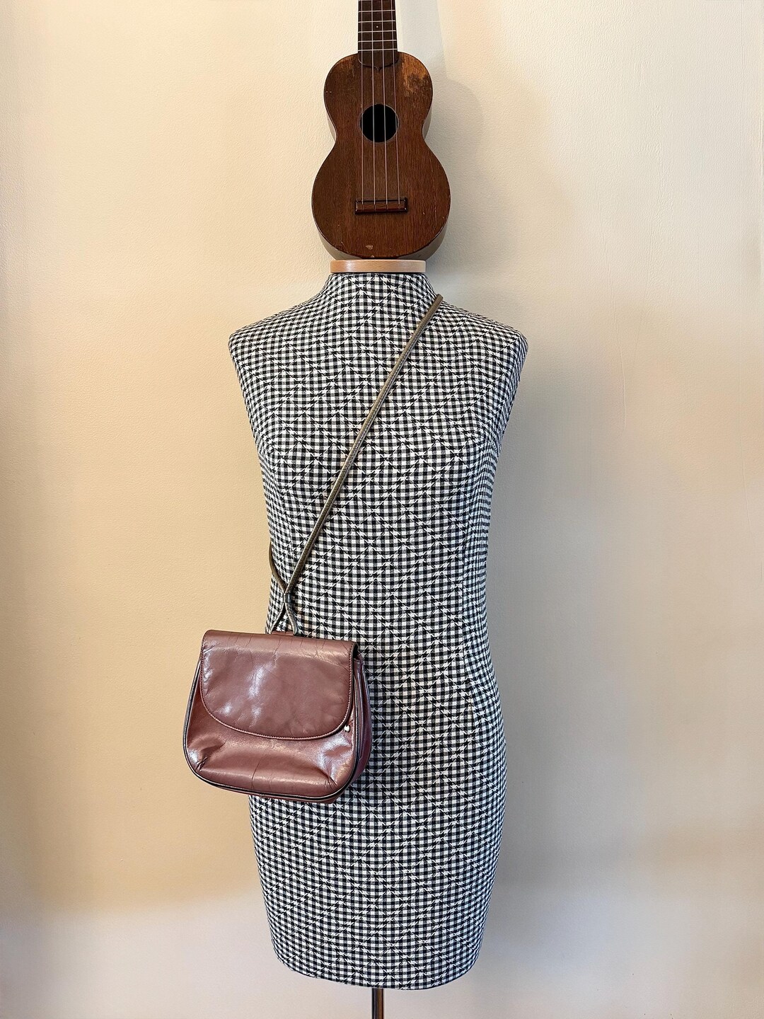 HALSTON 1980s Evening Purse Vintage Mauve Leather Shoulder Bag With ...