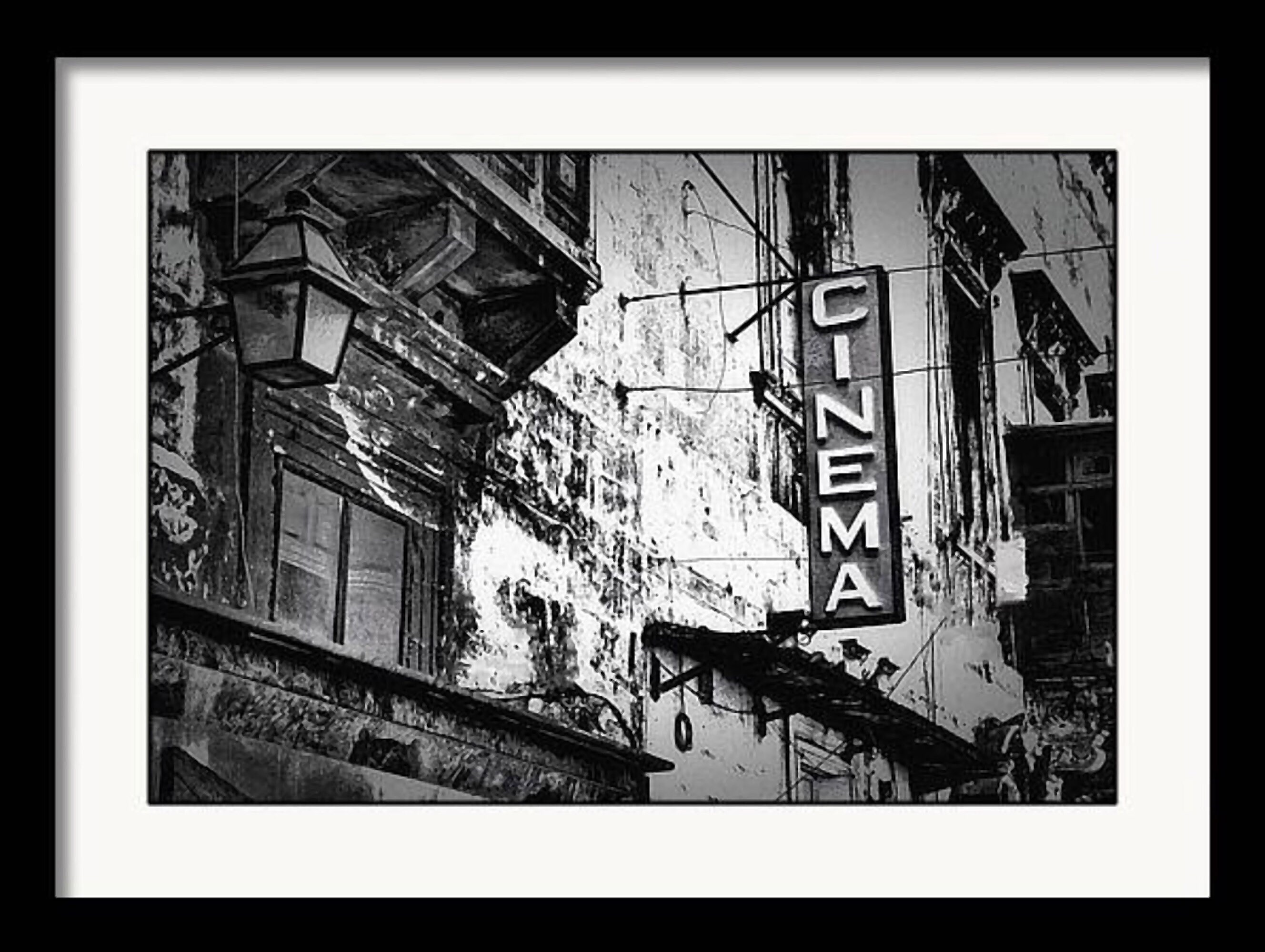 Old Cinema Theater Sign Framed Architecture Street Photography - Etsy