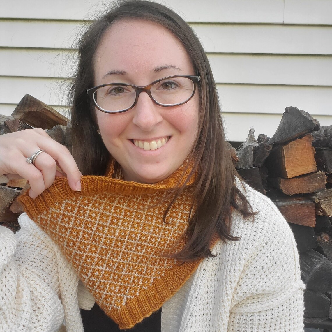 Knit Pattern PDF - Autumn Trellis Cowl - Etsy