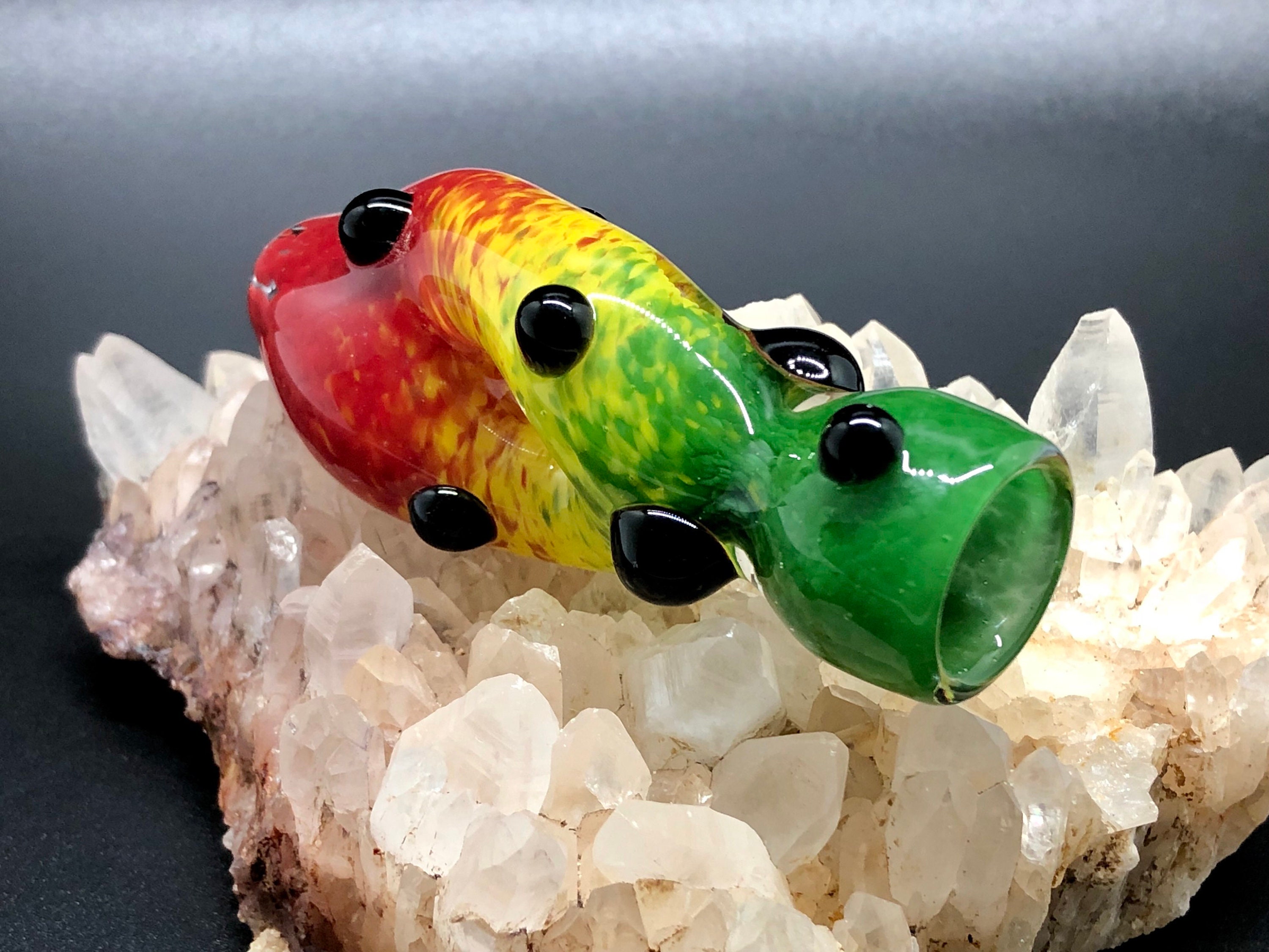 Rasta Twisted Glass Chillum Rasta Glass Smoking Pipe Rasta - Etsy