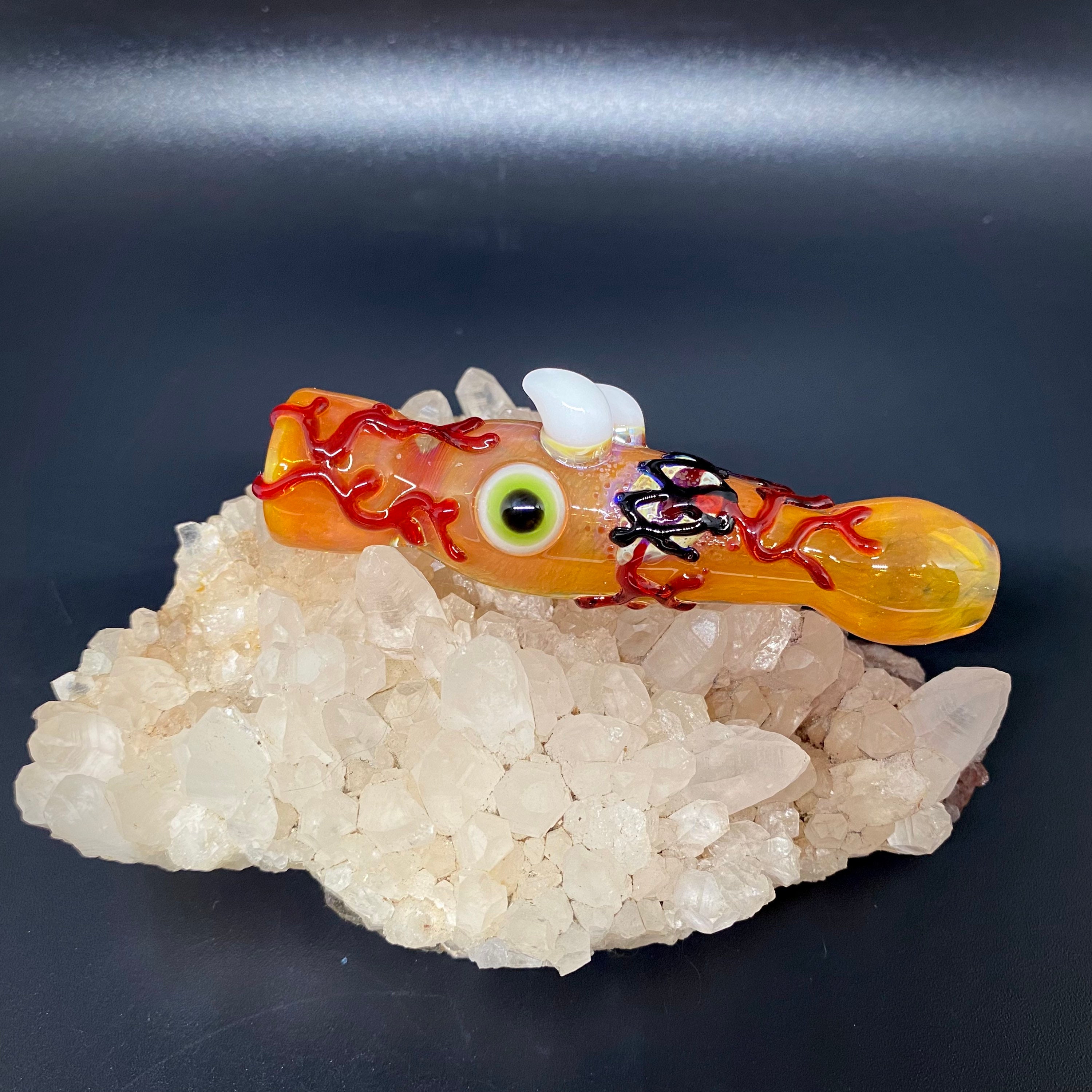 Zombie Glass Smoking Pipe Zombie Glass Pipe Eyeball Glass | Etsy