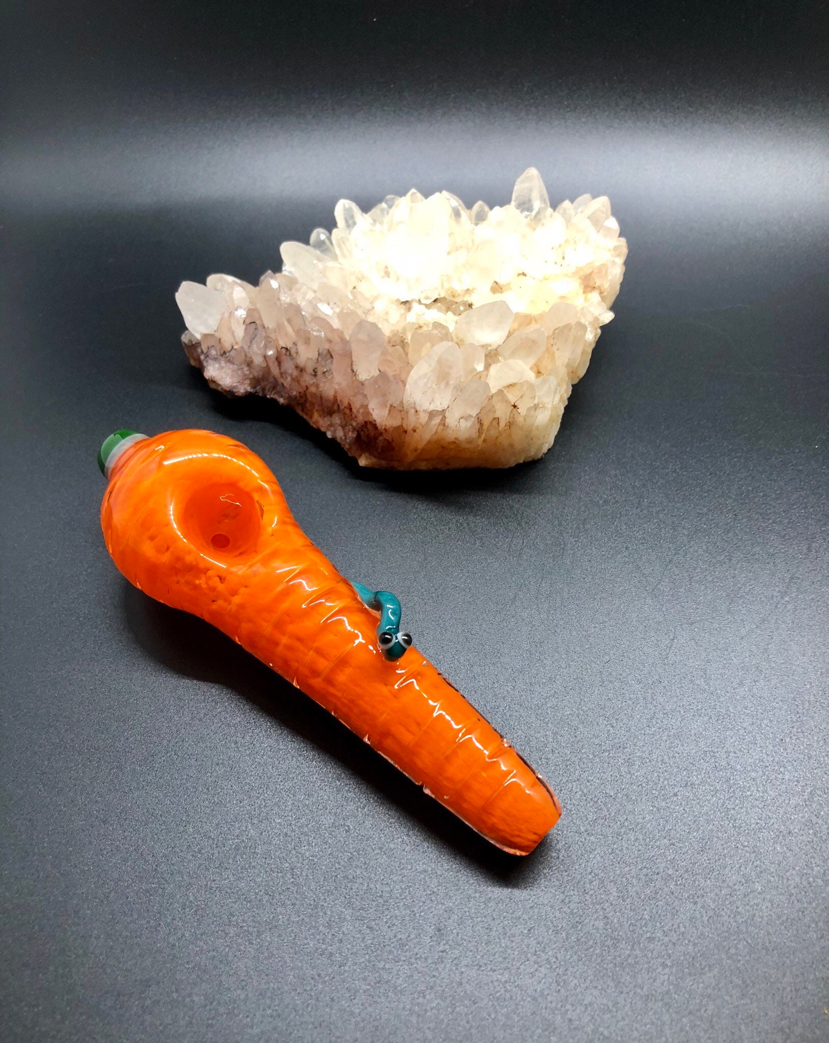 Carrot Glass Smoking Pipe Carrot Glass Pipe Carrot Pipe - Etsy