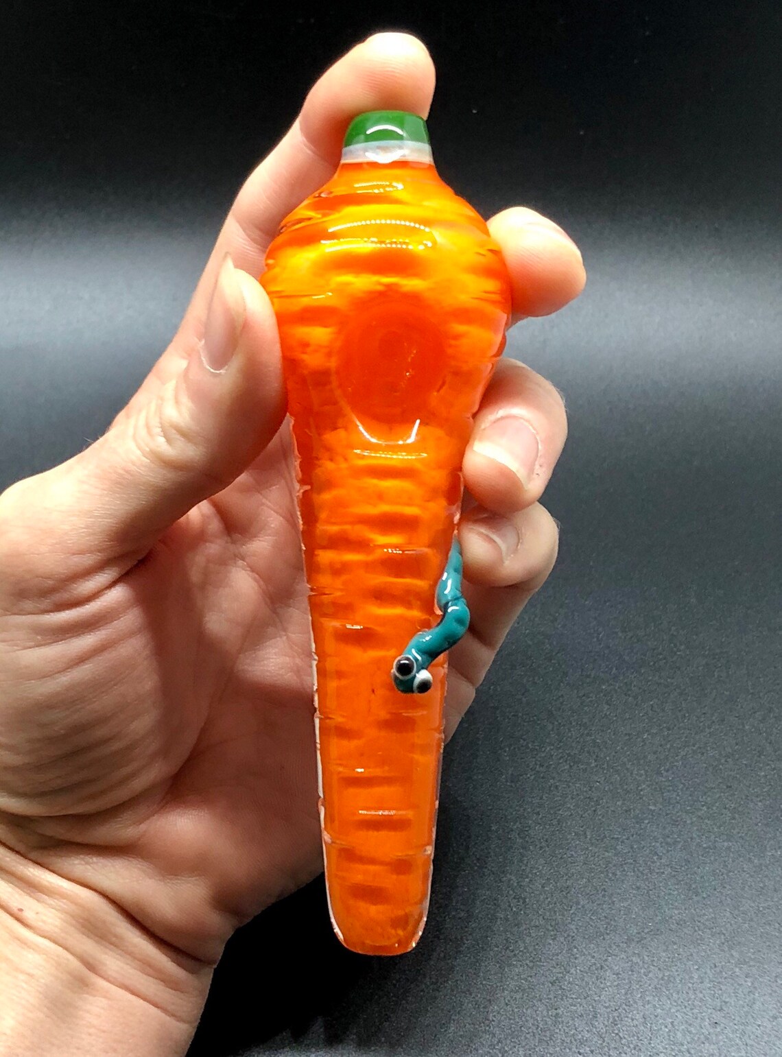 Carrot Glass Smoking Pipe Carrot Glass Pipe Carrot Pipe - Etsy