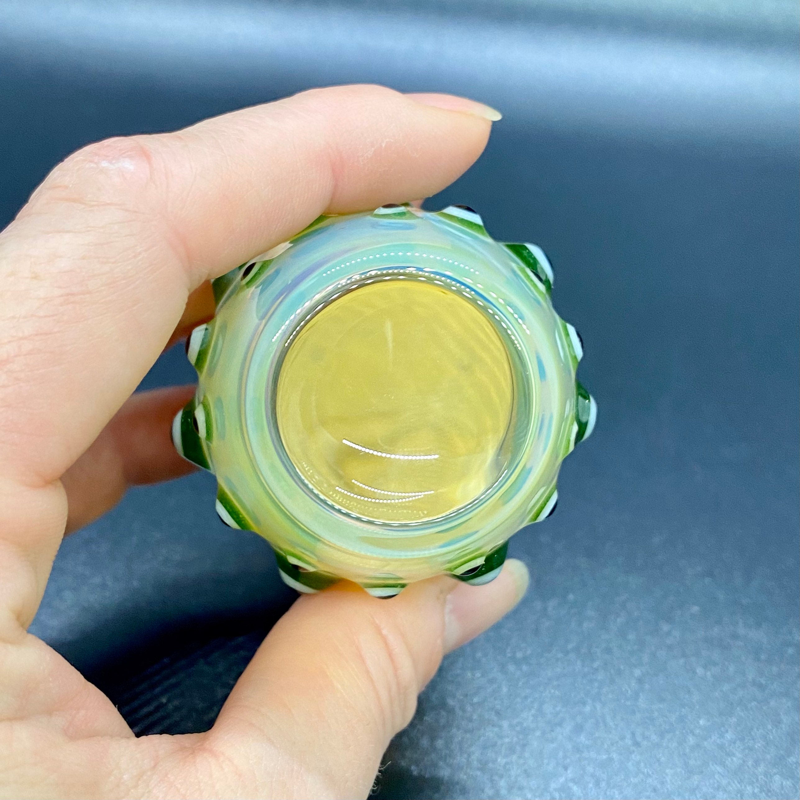 Evil Eye Glass Jar Green Glass Jar With Cork Stash Jar - Etsy