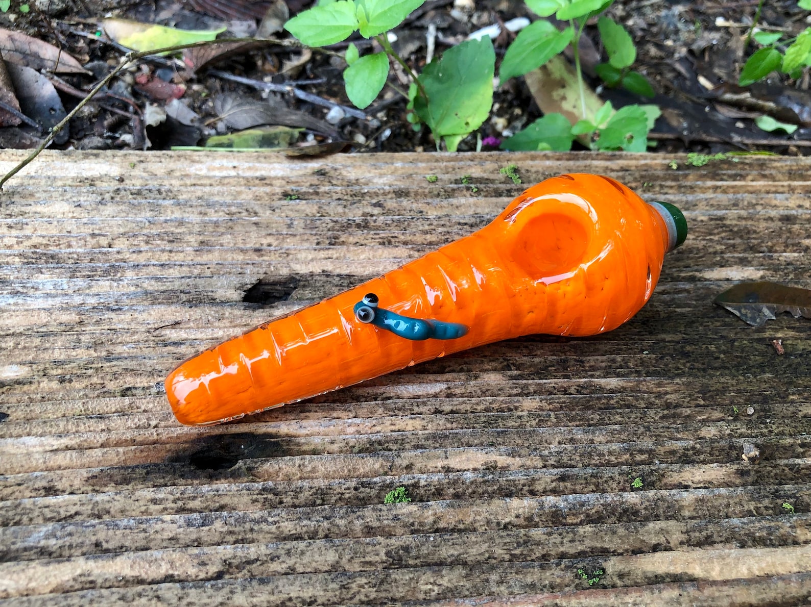 Carrot Glass Smoking Pipe Carrot Glass Pipe Carrot Pipe - Etsy