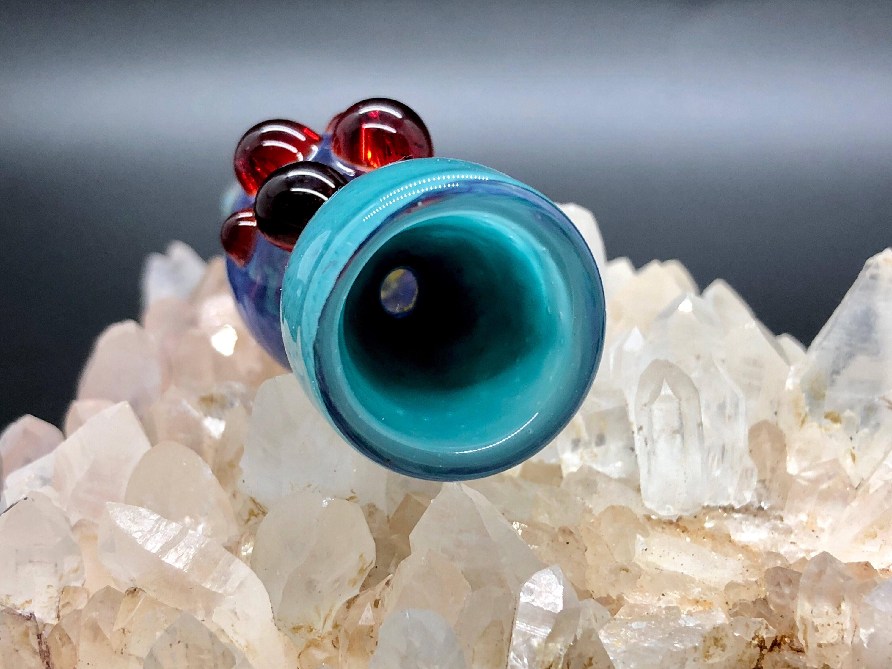 Skyline Glass Chillum Pipe With Color Changing Glass Purple | Etsy