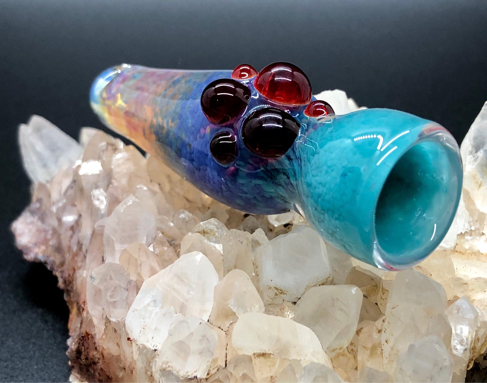 Skyline Glass Chillum Pipe With Color Changing Glass Purple - Etsy
