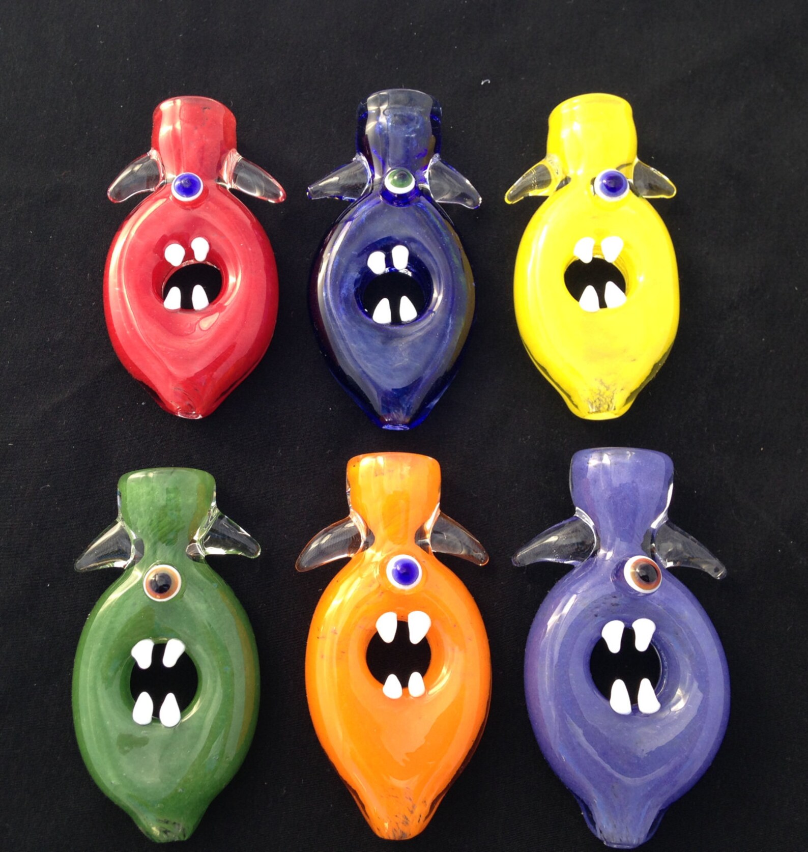 Monster Glass Chillum One Eyed Monster Glass Smoking Pipe | Etsy