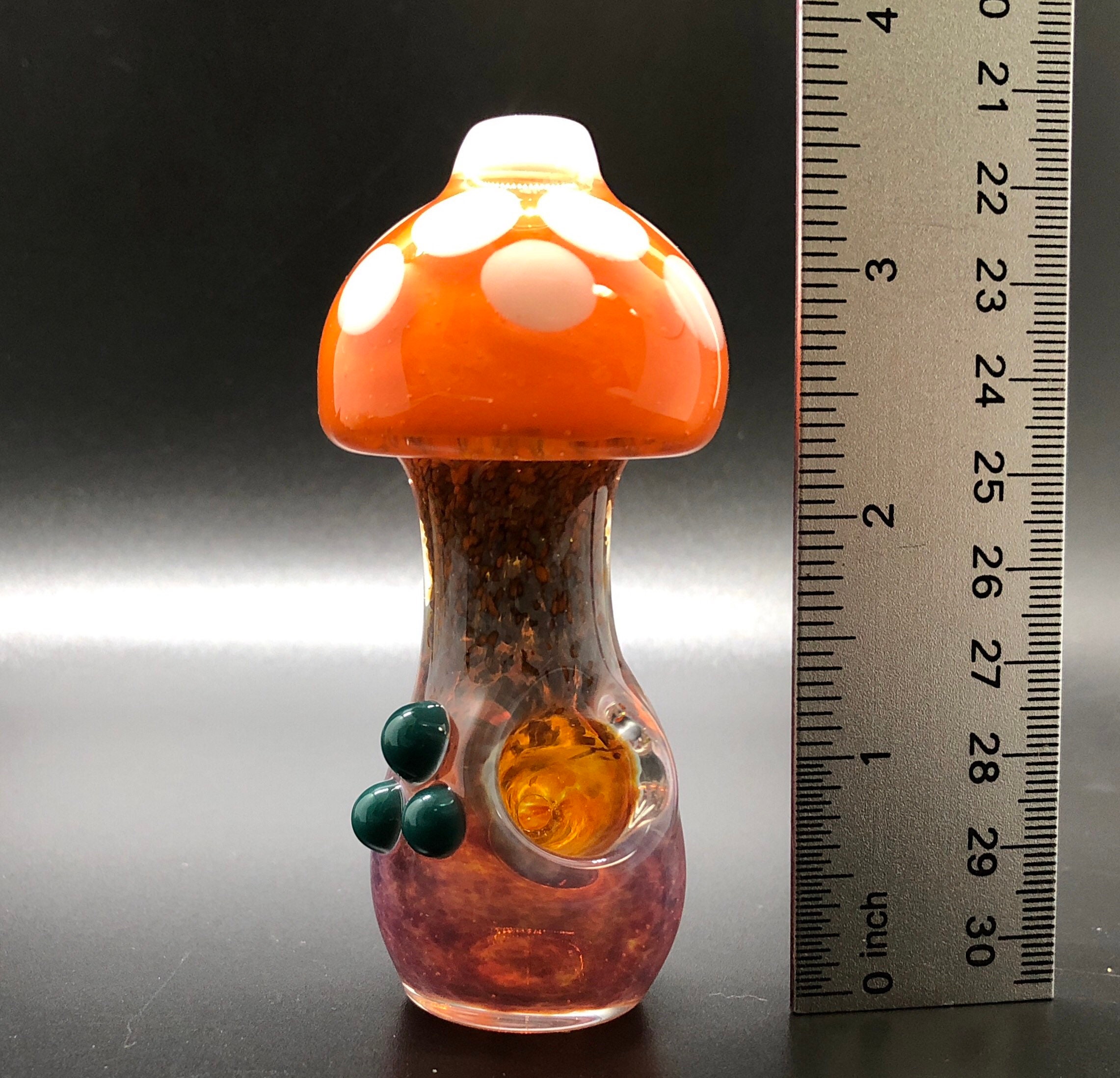 Mushroom Glass Smoking Pipe Shroom Glass Pipe Mushroom Pipe - Etsy