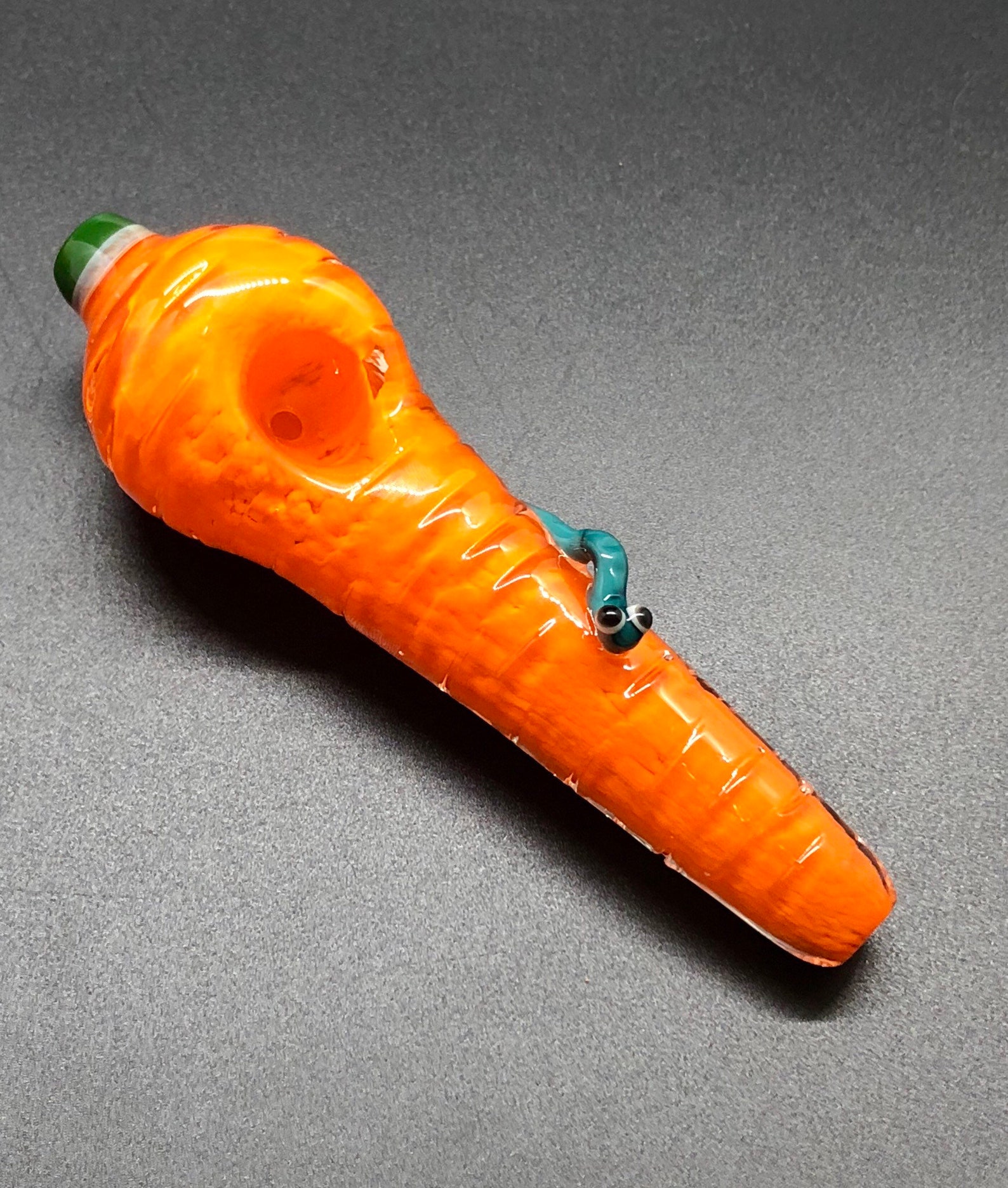Carrot Glass Smoking Pipe Carrot Glass Pipe Carrot Pipe Etsy