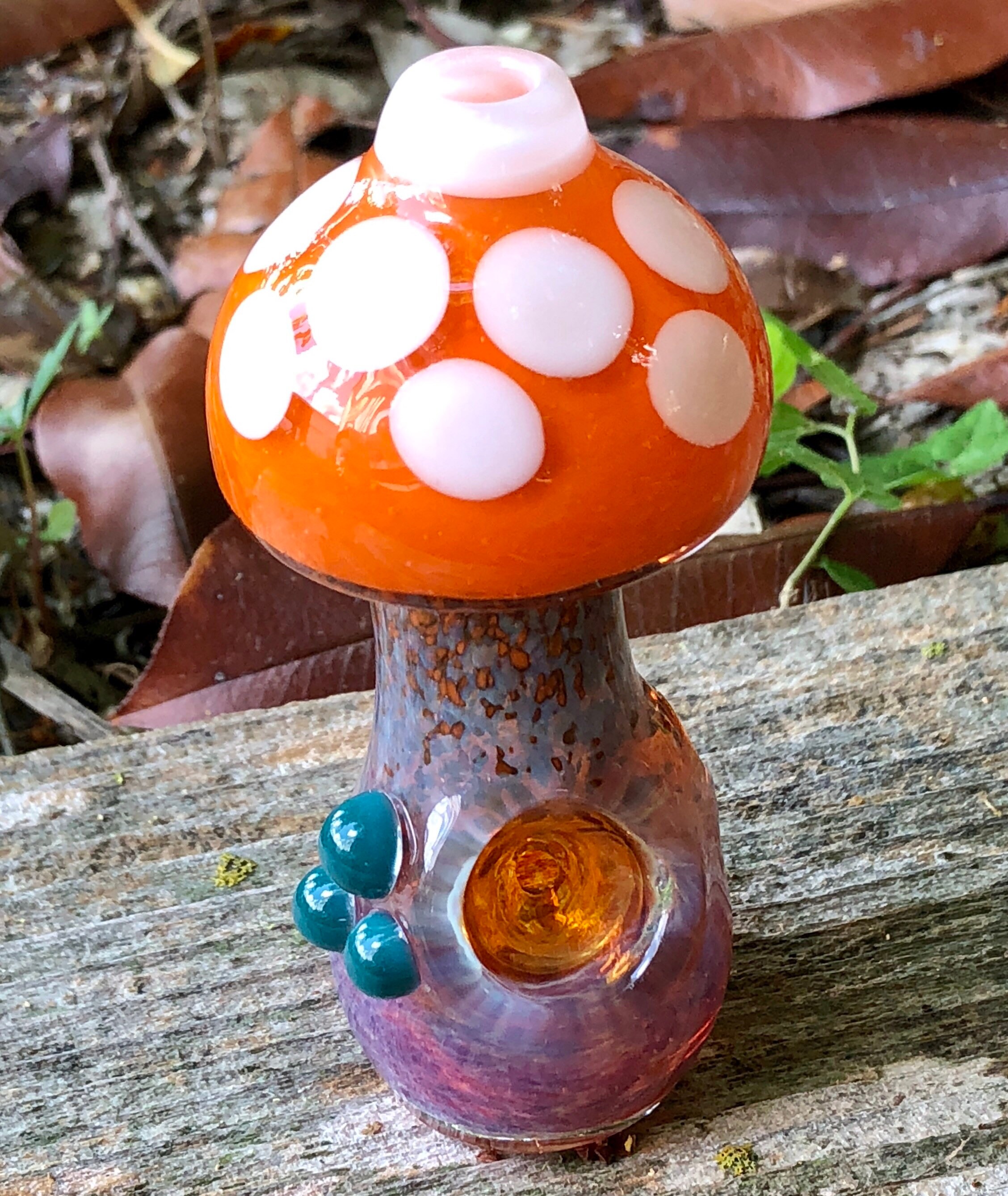 Mushroom Glass Smoking Pipe Shroom Glass Pipe Mushroom Pipe - Etsy