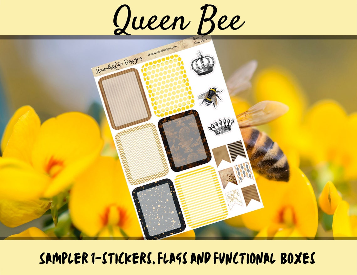 Planner Stickers - Queen Bee - Etsy