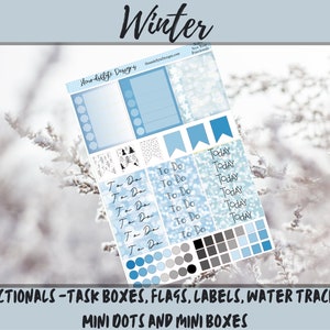 Planner Stickers - Winter - Etsy