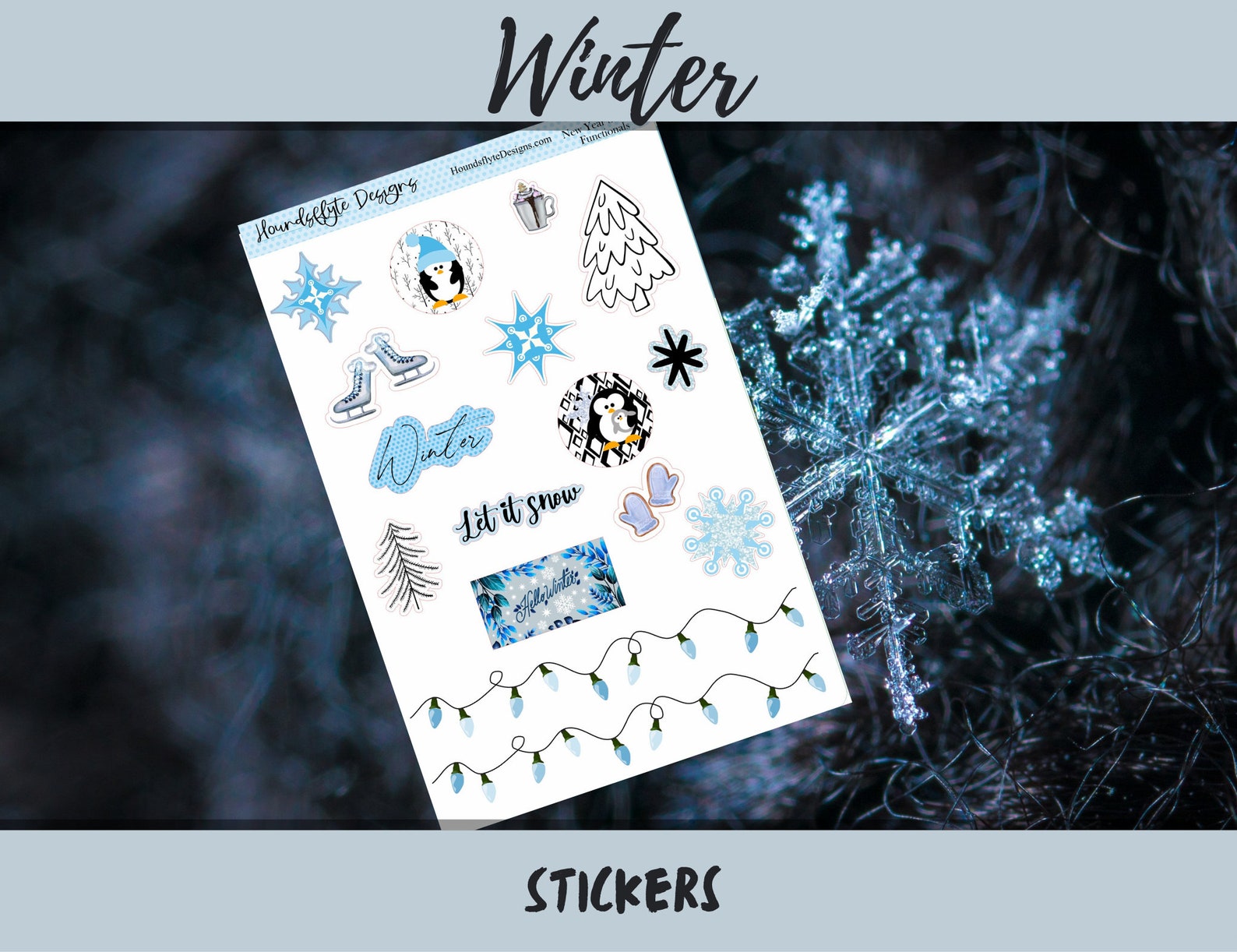 Planner Stickers - Winter - Etsy