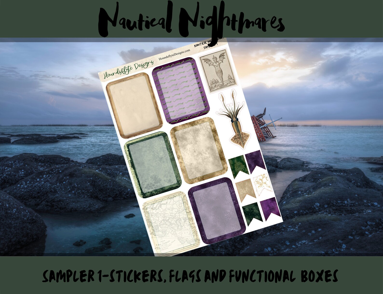 Planner Stickers Nautical Nightmares - Etsy
