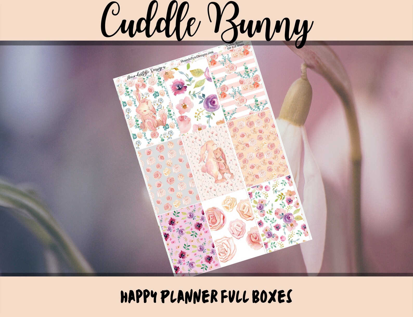 Planner Stickers Cuddle Bunny - Etsy