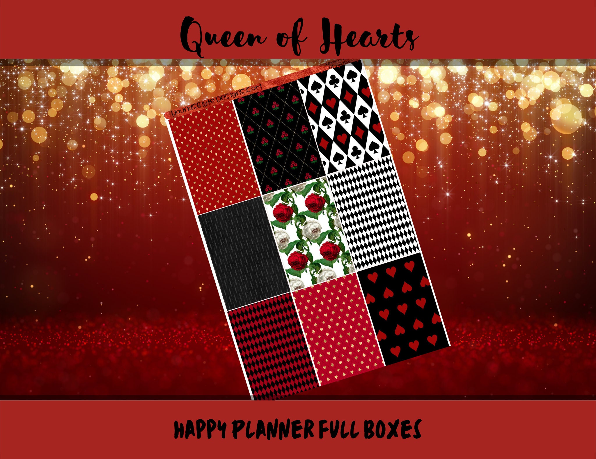 Planner Stickers Queen of Hearts | Etsy