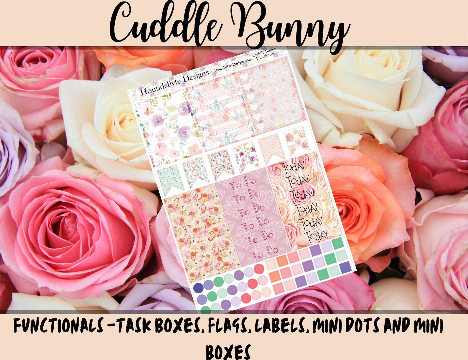 Planner Stickers Cuddle Bunny - Etsy