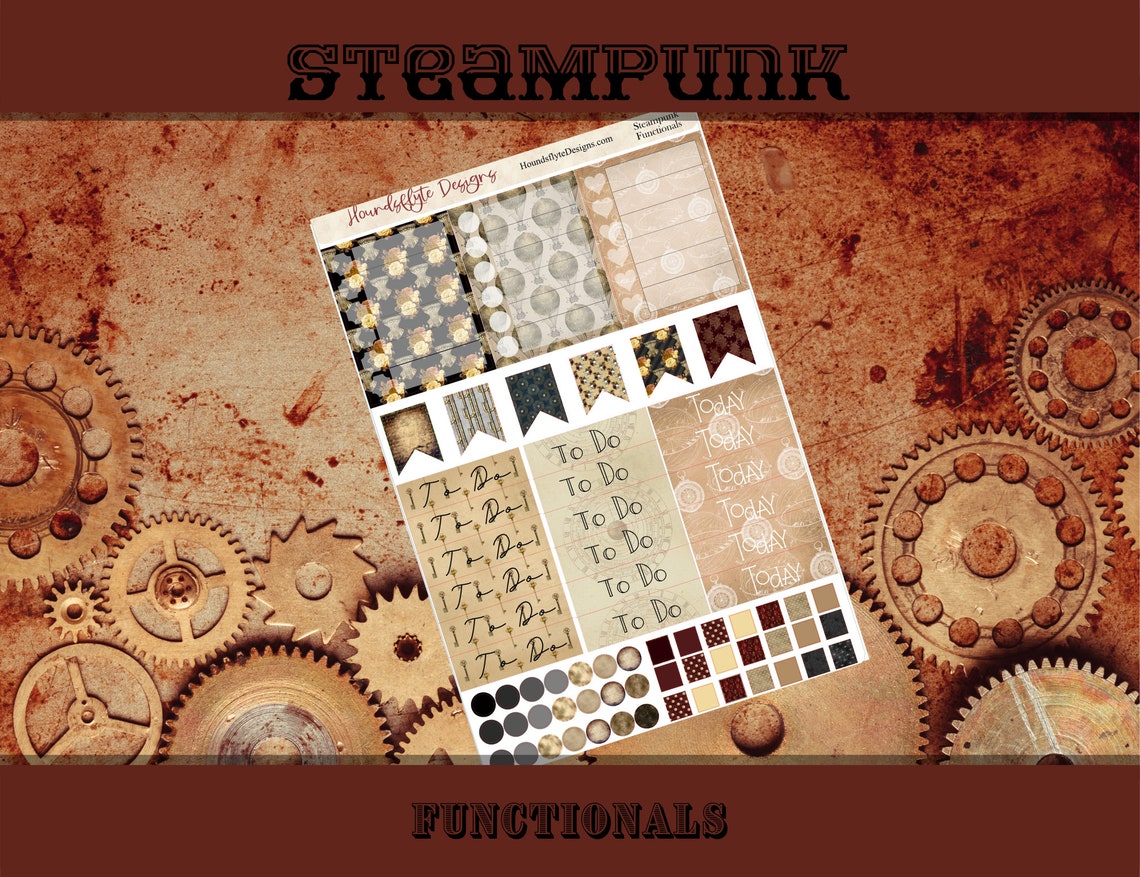Planner Stickers - Steampunk - Etsy